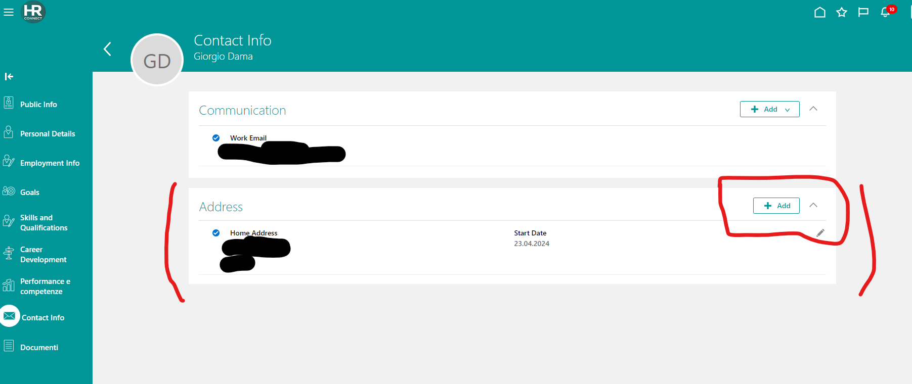 Making Address section in Contact Info read-only — Cloud Customer Connect