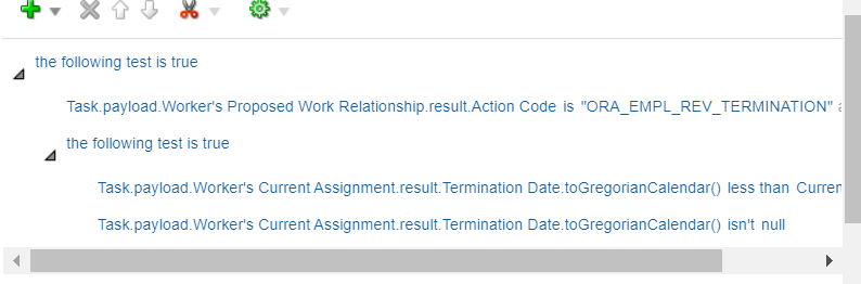 Trying to create a rule for reverse termination of an end assignment — Cloud Customer Connect