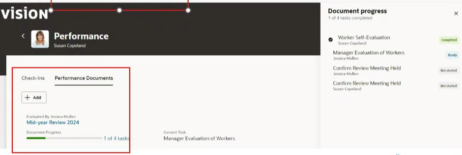 Task Panel Missing in Performance Spotlight — Cloud Customer Connect