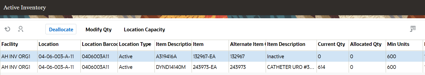 How to clear inventory line from Active that has 0 on hand quantity ...