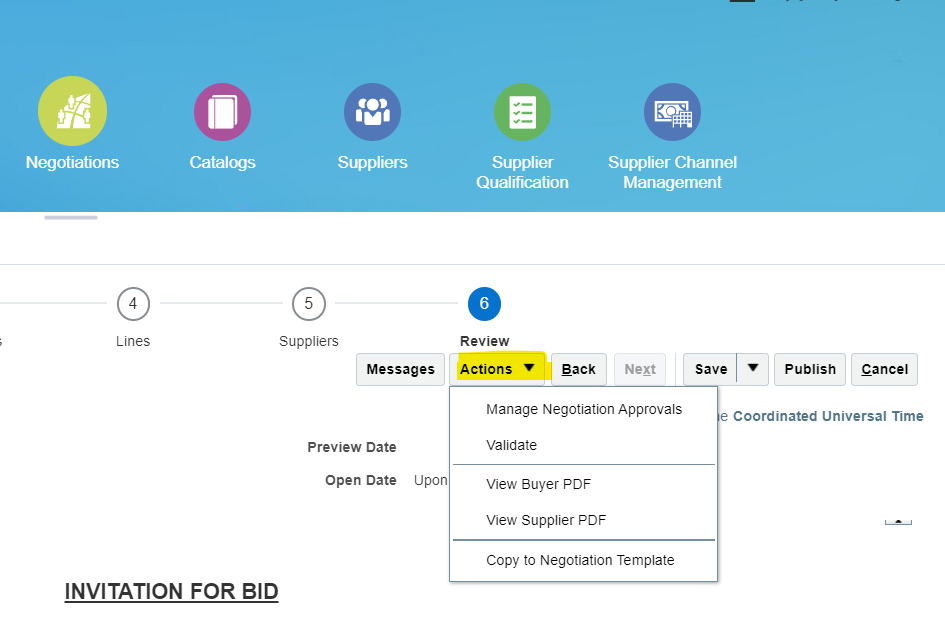 Customize Action Button On Negotiation Page To Add Custom Report As A Button To Derive The Pdf
