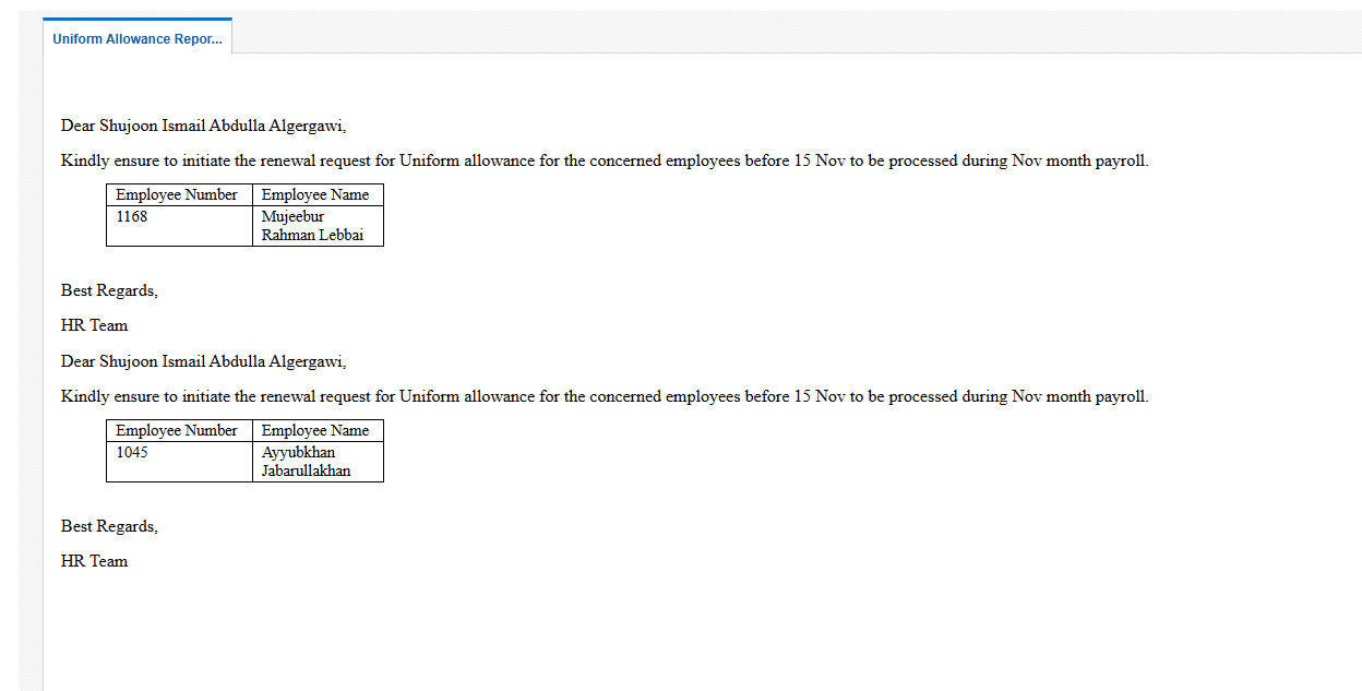 Bursting sending one consolidated email instead of multiple emails — Cloud Customer Connect