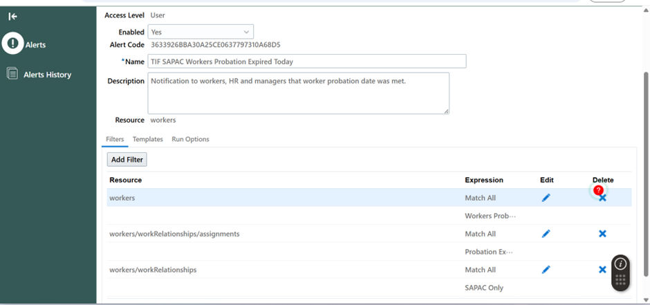 Alerts stopped working when the user got terminated — Cloud Customer ...