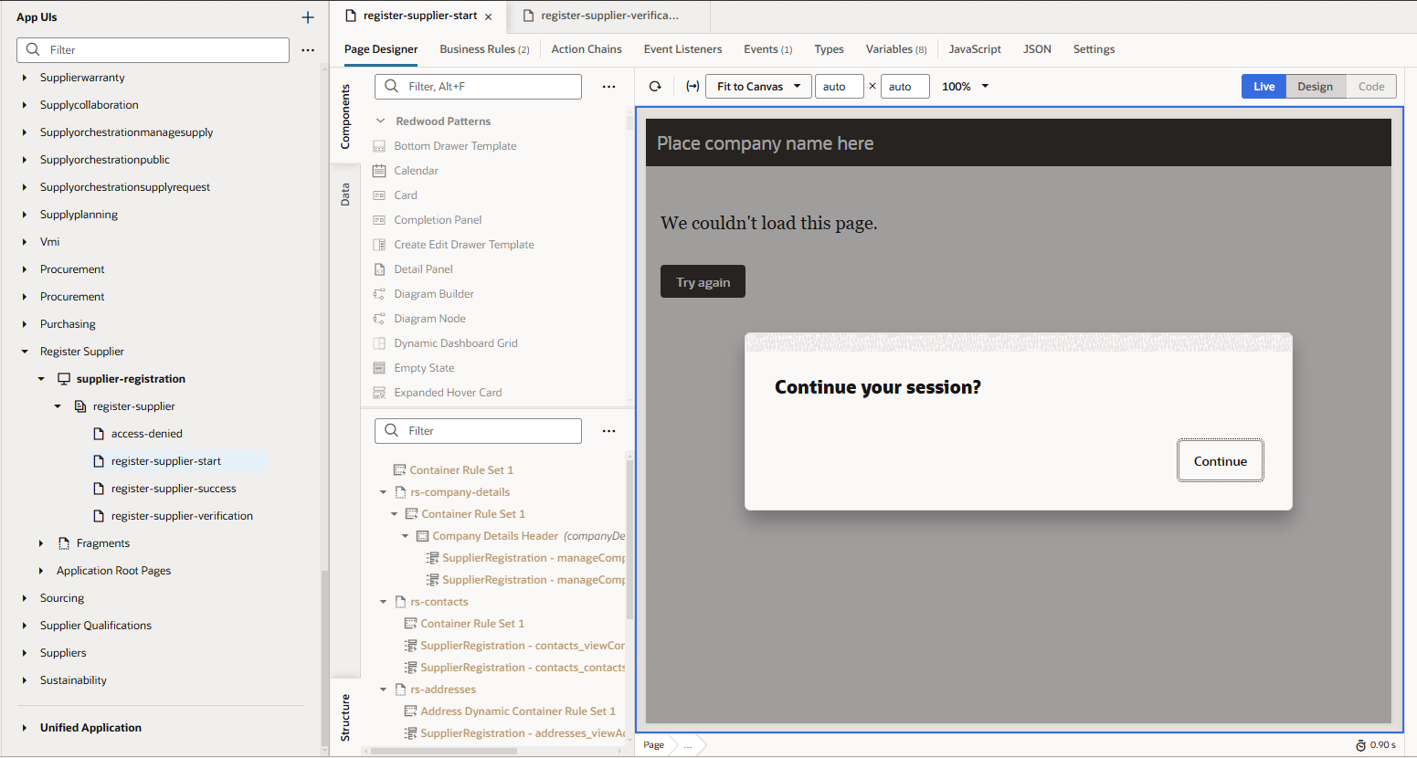 Next Generation Supplier Registration (NGSR) - How to use Design/Live ...