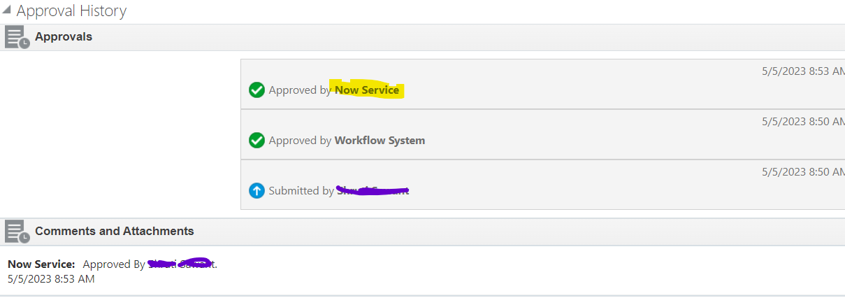 Is There A Feature To Update Back In The Hcm Approval Information Name Of Approver Using The