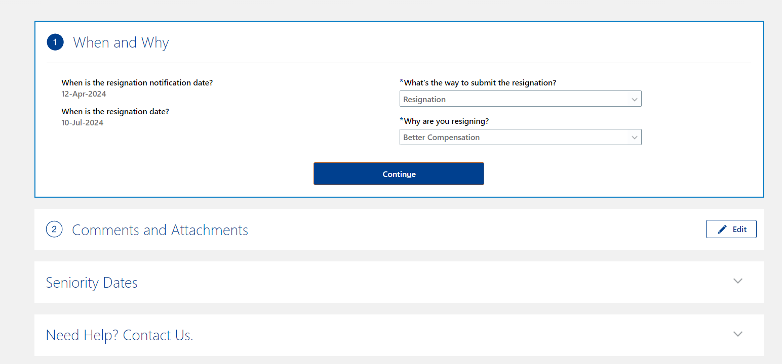 how to add a dff in when and why page of resignation or create a ...