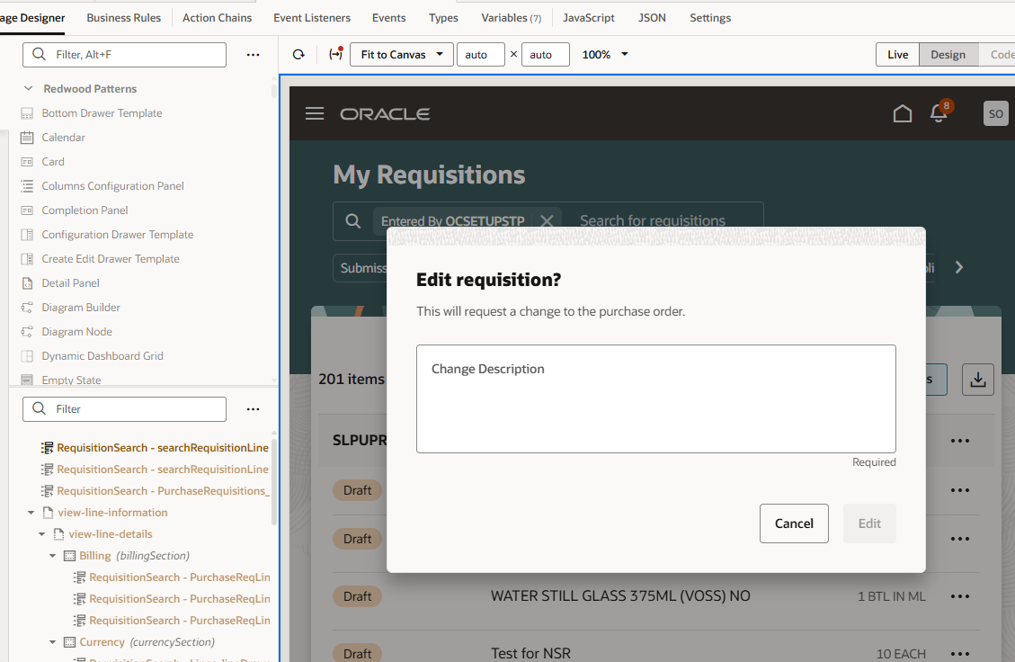 How To Prevent Requester Editing Requisition After Submit The Requisition — Cloud Customer Connect