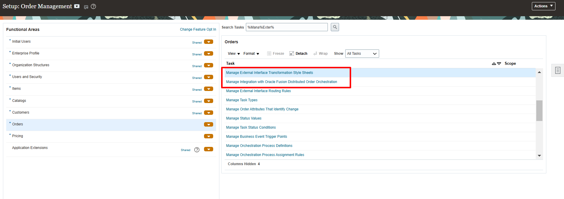 Manage External Interface Transformation Style & Manage Integration ...