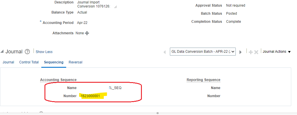 How to upload Accounting sequence number through Journal Import FBDI Template — Cloud Customer ...