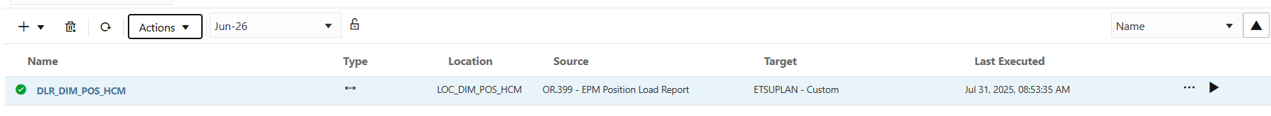 Cannot successfully extract metadata using the Out of the box Oracle EPM connector in Oracle FDI ...
