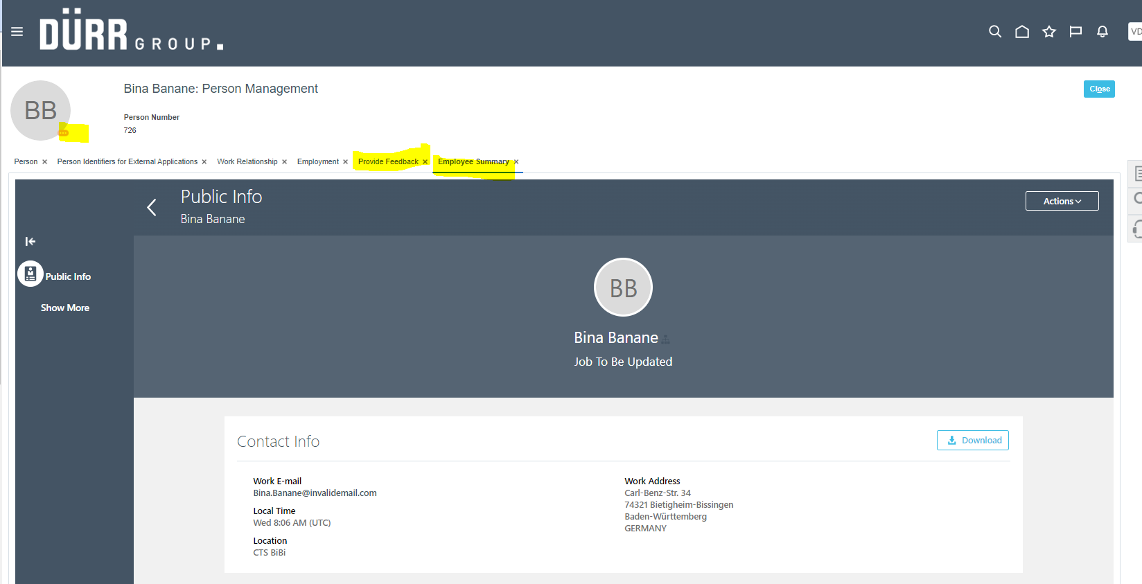 How to view representatives for pending worker in responsive UI — Cloud Customer Connect