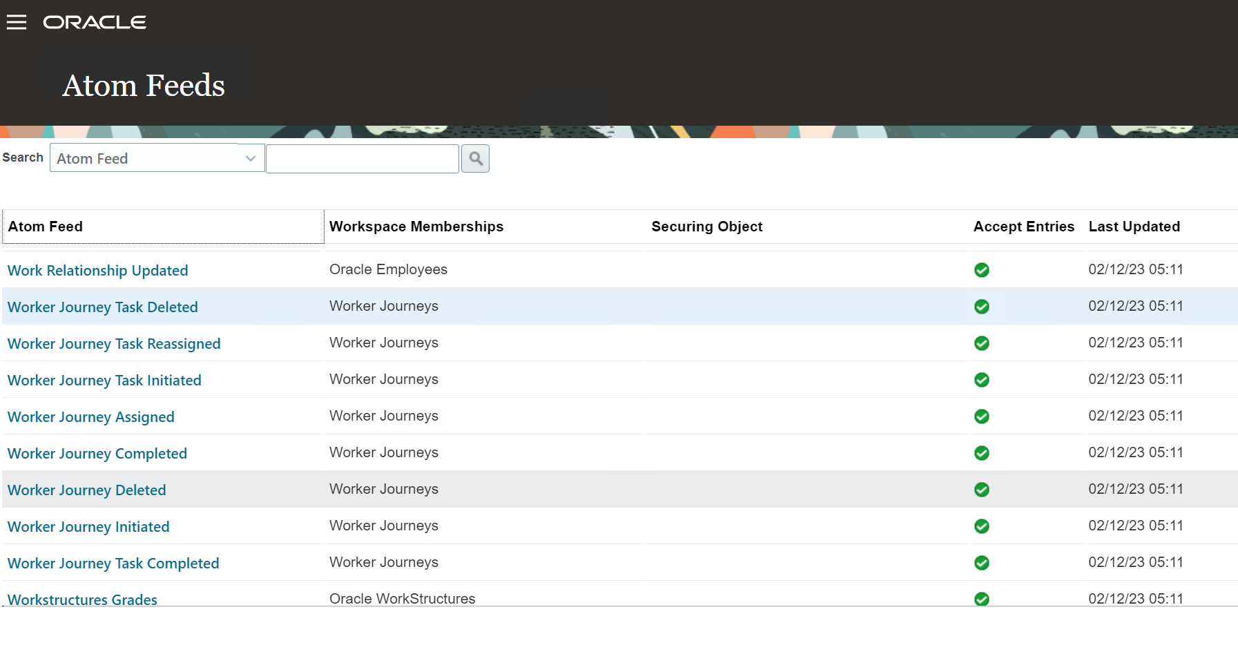 How can i subcribe to the Worker Journeys Atom Feeds, workspaces & collections — Cloud Customer ...