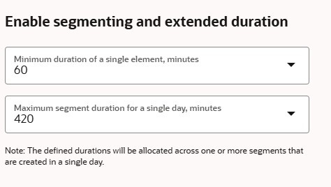 can we add a custom value in maximum segment duration for a single day in multi-segment activity ...