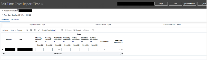 Is there any deeplink that we can use for entering time cards, classic UI? — Cloud Customer Connect