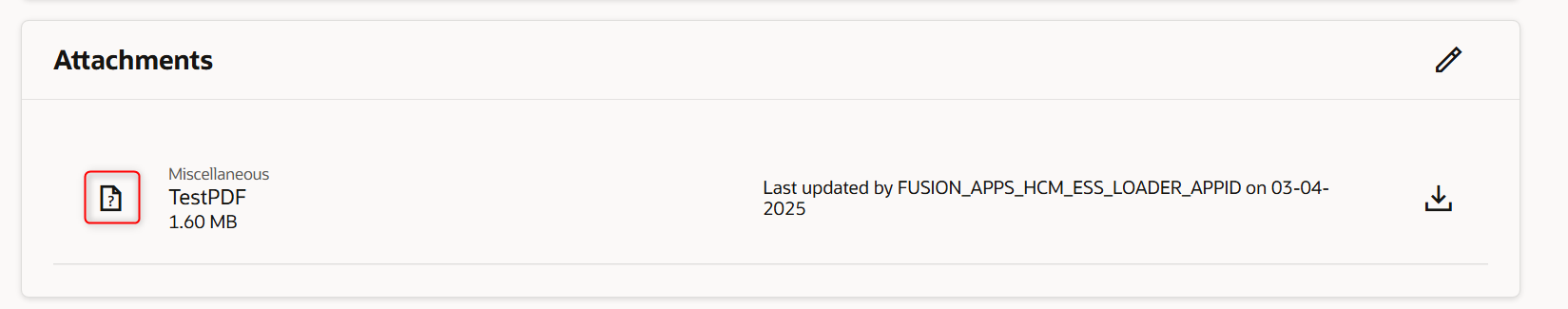 Format file in Job Profile attachment changes when uploaded via HDL ...