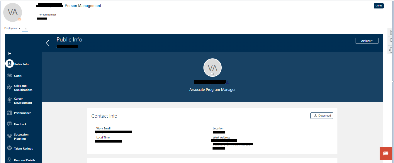 How Can We View Person Spotlight As Hr — Cloud Customer Connect