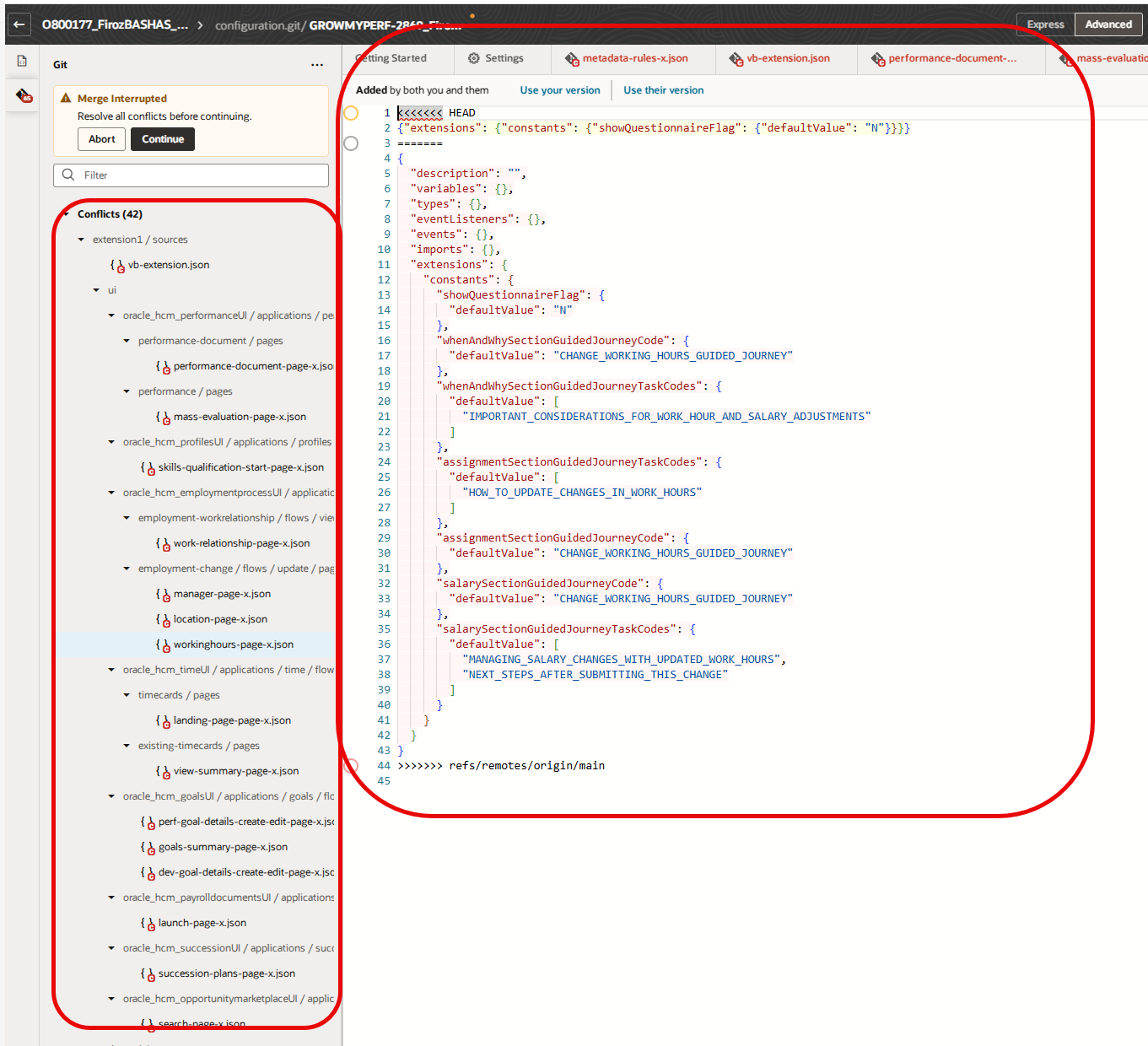 Too many conflicts in the GIT after the VBS Update 25.07 — Cloud ...