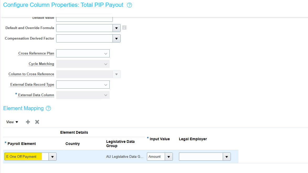 How to validate that the element mapped in the Compensation Worksheet ...