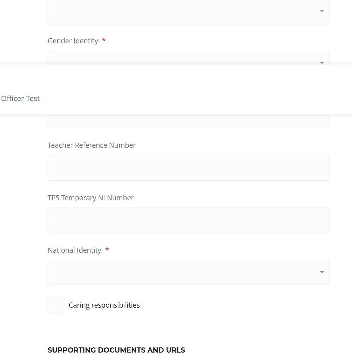 How to remove Teacher reference number Diversity Block in Career site ...