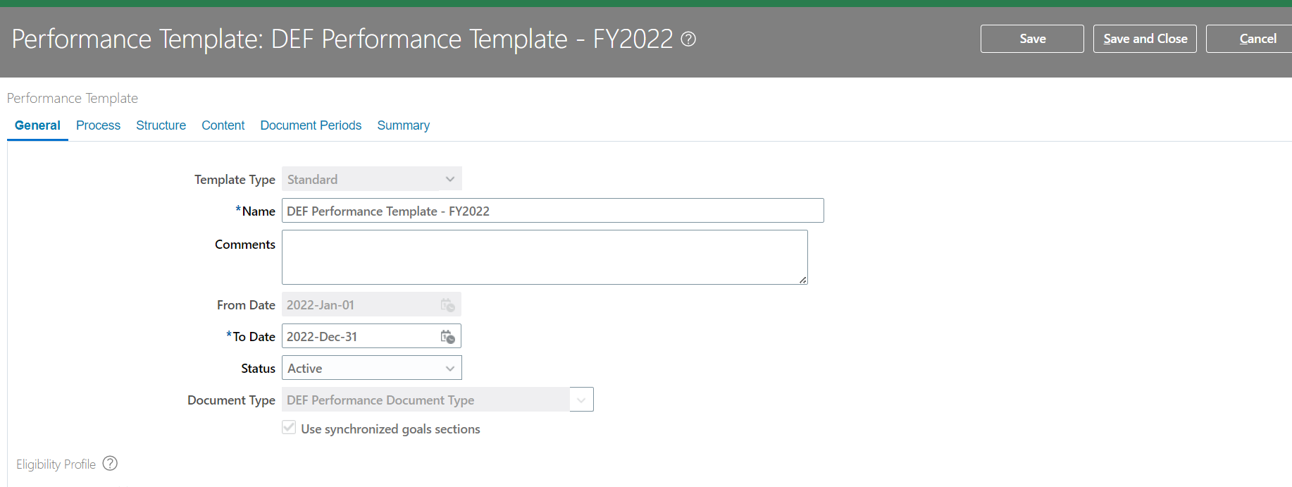 Redwood Performance Goals Are Not Visible In Performance Document — Cloud Customer Connect