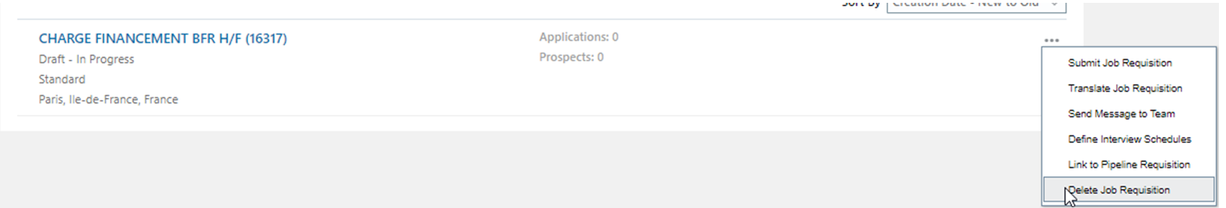 How to deactivate job requisition in draft phase without deleting it ...
