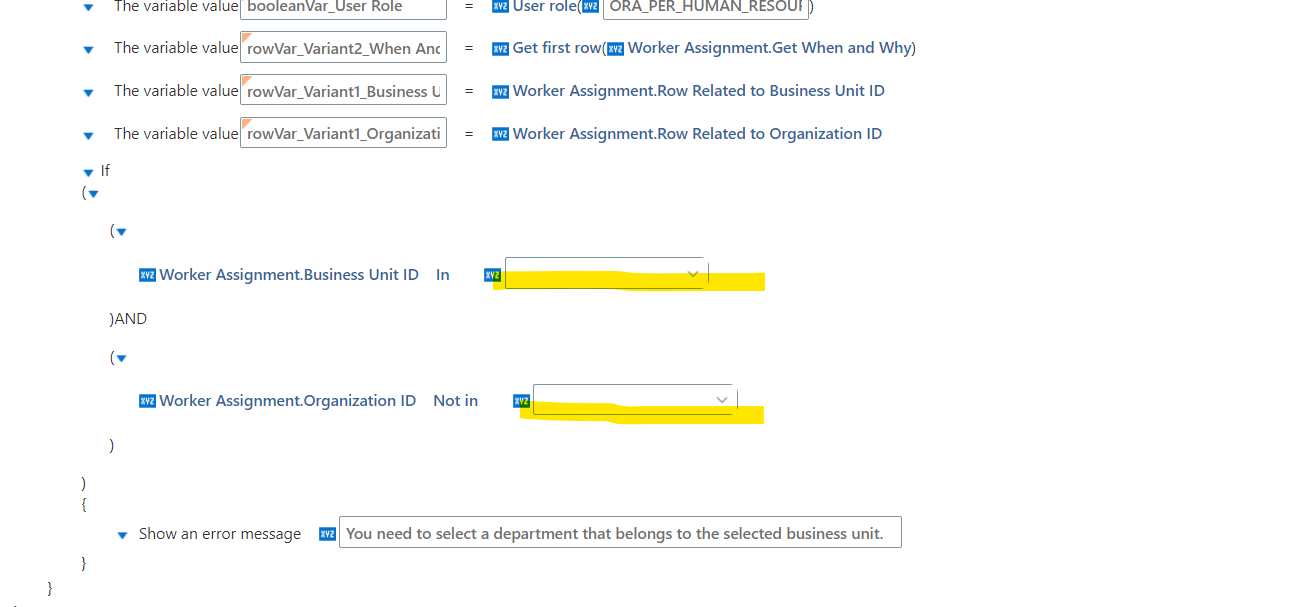 How to use Delivered autocomplete rule "Validate Department based on Business Unit". — Cloud ...