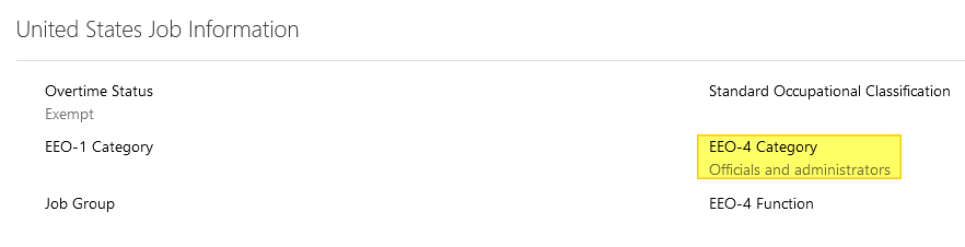 How to add the EEO 4 field from Job to a OTBI report? — Cloud Customer Connect