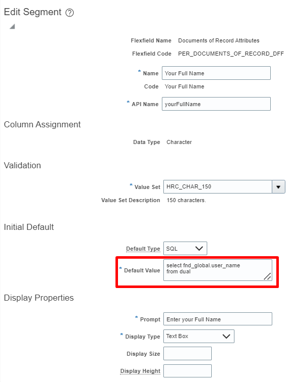 Is there a way to auto-populate the employee's name in a DFF field ... Is there a way to auto-populate the employee's name in a DFF field ...