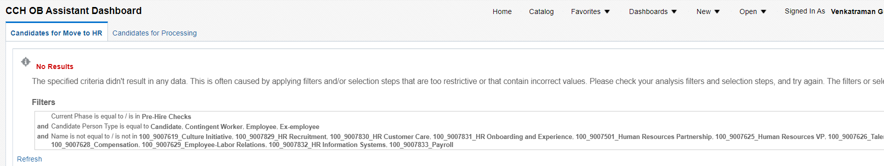 Unable to access Recruiting - Recruiting Real-Time OTBI report using the custom role — Cloud ...