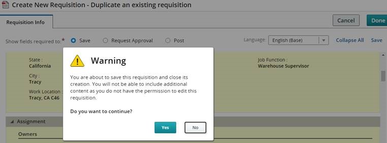Fluid Recruiting - Error when duplicating requisition — Cloud Customer ...