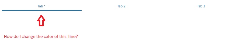 How to change the color of the selected tab indicator of the Tab Bar? — Cloud Customer Connect