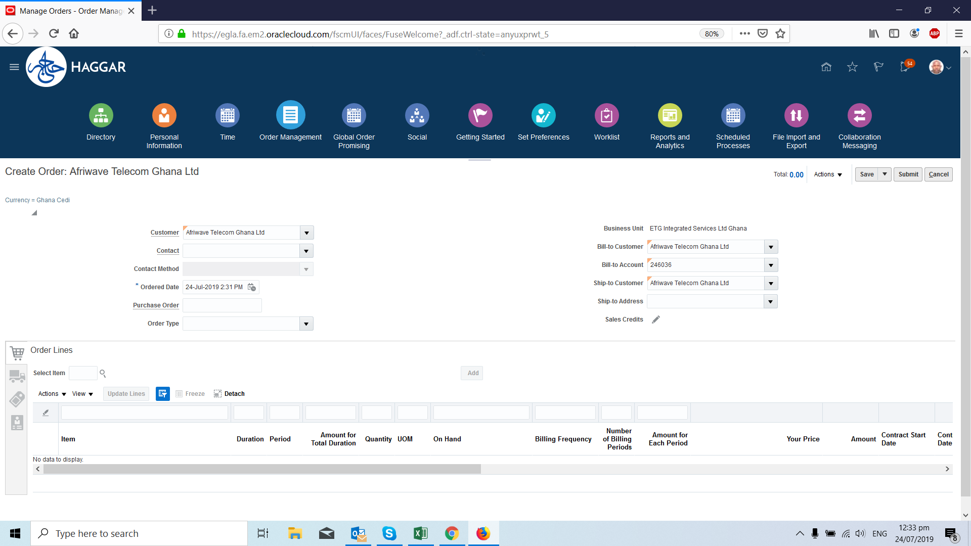 Ship To Address is not showing — Cloud Customer Connect