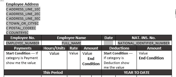 Multiple If Conditions In One Row RTF Template Oracle products