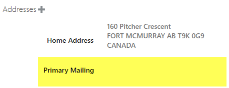 Require a report to show when a Primary Mailing Address is missing in ...
