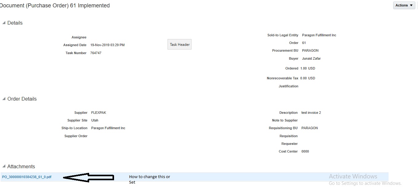 How to set a email attachment for PO in Oracle Fusion — Cloud Customer ...