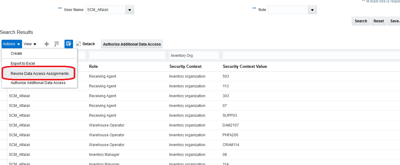 How to do the Bulk revoke on Manage data access screen — Cloud Customer ...