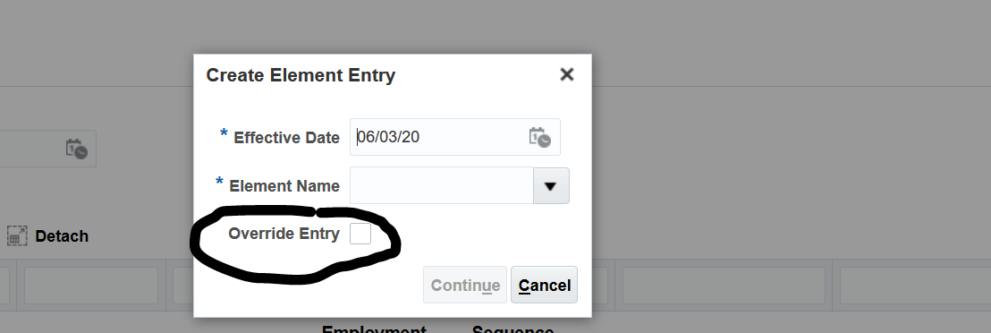 How To Override Element Entry Value By Hdl — Cloud Customer Connect