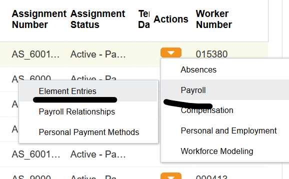 Manage Element Entries Privileges Or Duty Roles — Cloud Customer Connect