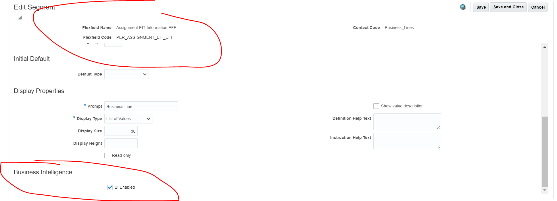 Assignment Eit Information Eff Flexfield In Otbi — Cloud Customer Connect