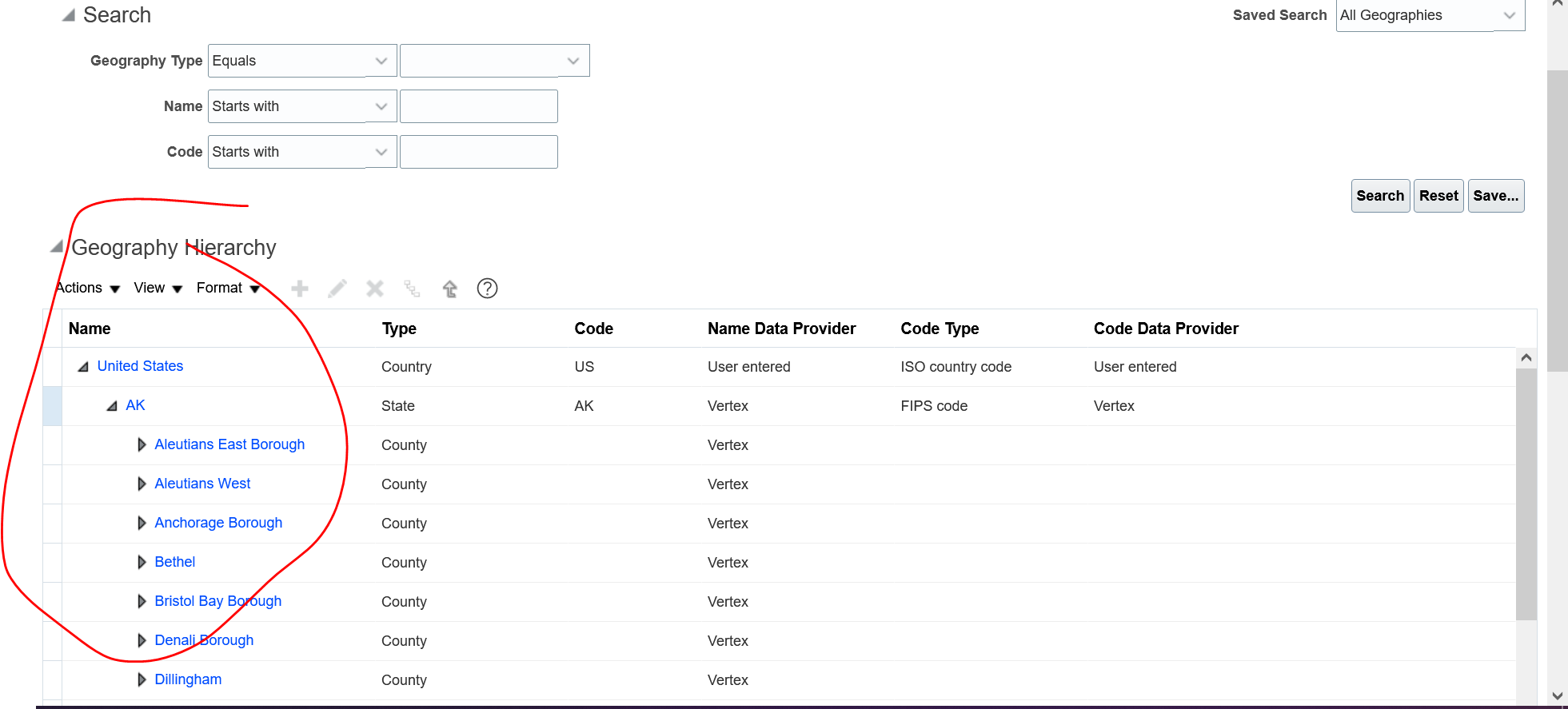 How to load geography hierarchy — Cloud Customer Connect