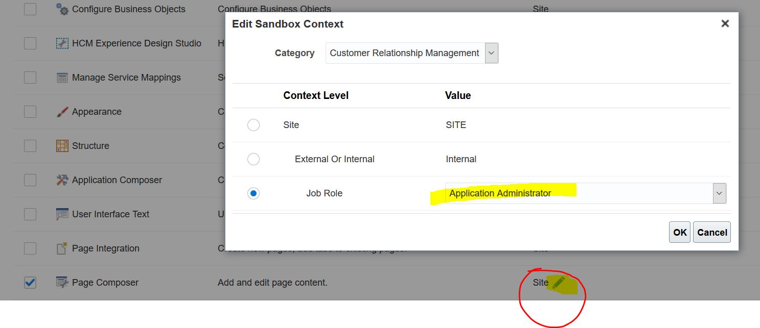 Page Composer - All custom CRM job roles are not enlistd while creating sandbox for specific ...