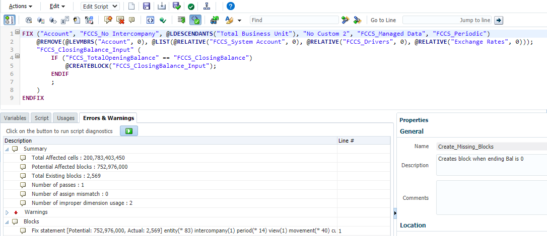 Invalid Syntax - Not a CALC command — Cloud Customer Connect