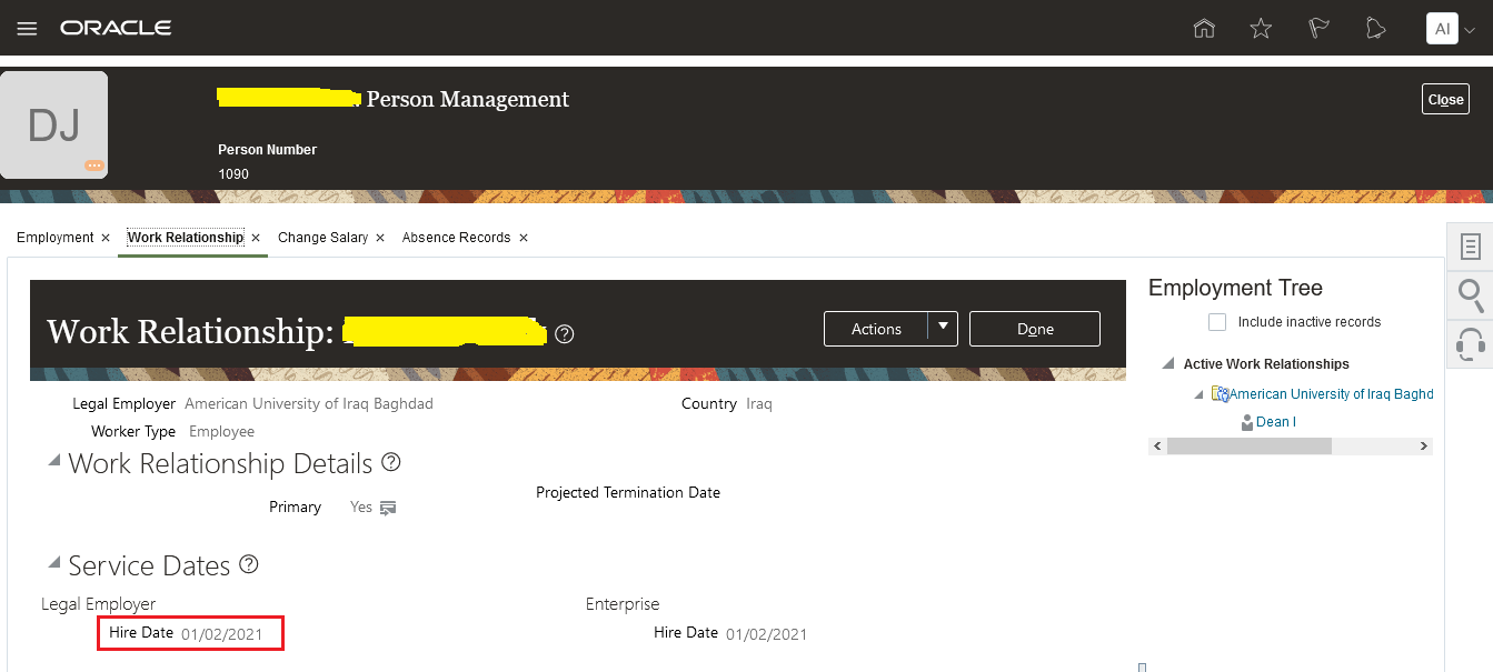 Core HR > Best Practice to Change Employee Hire Date — Cloud Customer ...