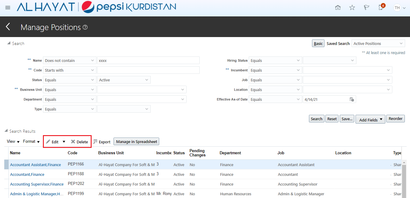 Hcm Role Workforce Structures Ability To Secure Edit And Delete Position — Cloud Customer