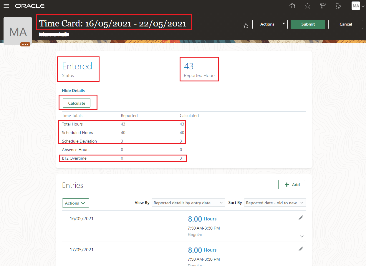 Time Card generated with Overtime > Overtime not considered > How to ...