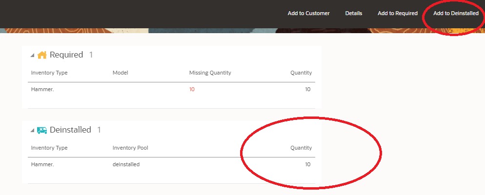 From where the system calculate the quantity that related to the ...