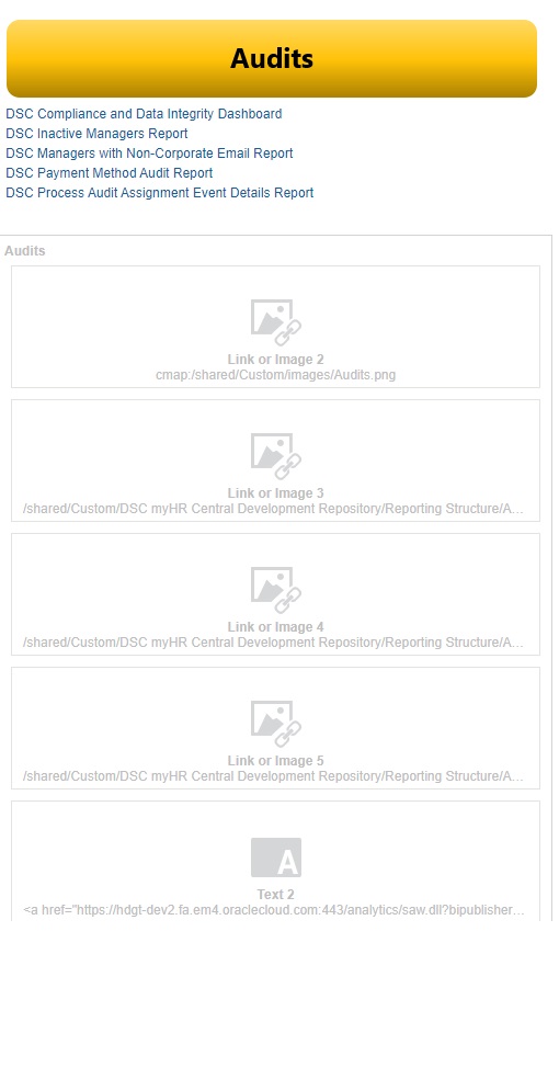 Adding Dynamic BI Publisher Link to Dashboard — Cloud Customer Connect
