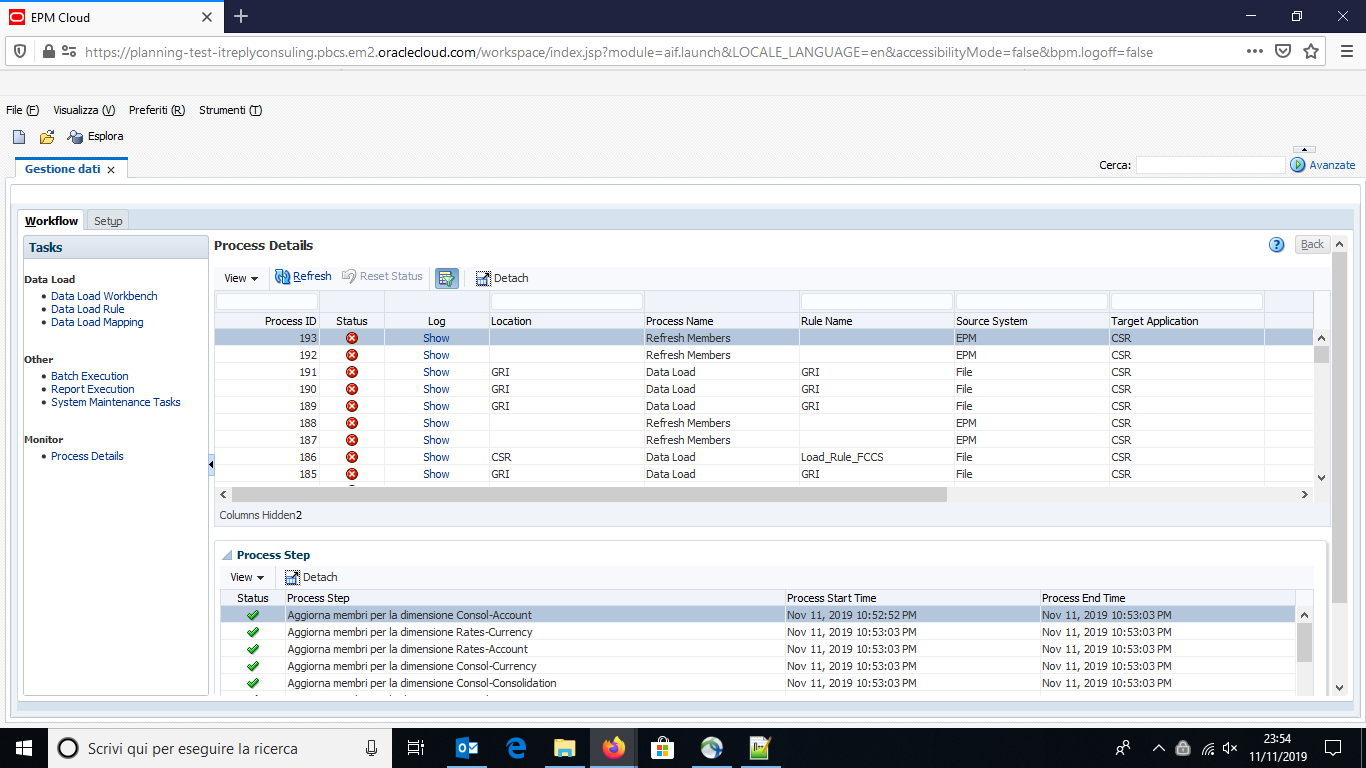 FDMEE - Update Metadata of a New Application — Cloud Customer Connect