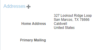 Primary Mailing address is not automatically updating based on Home ...