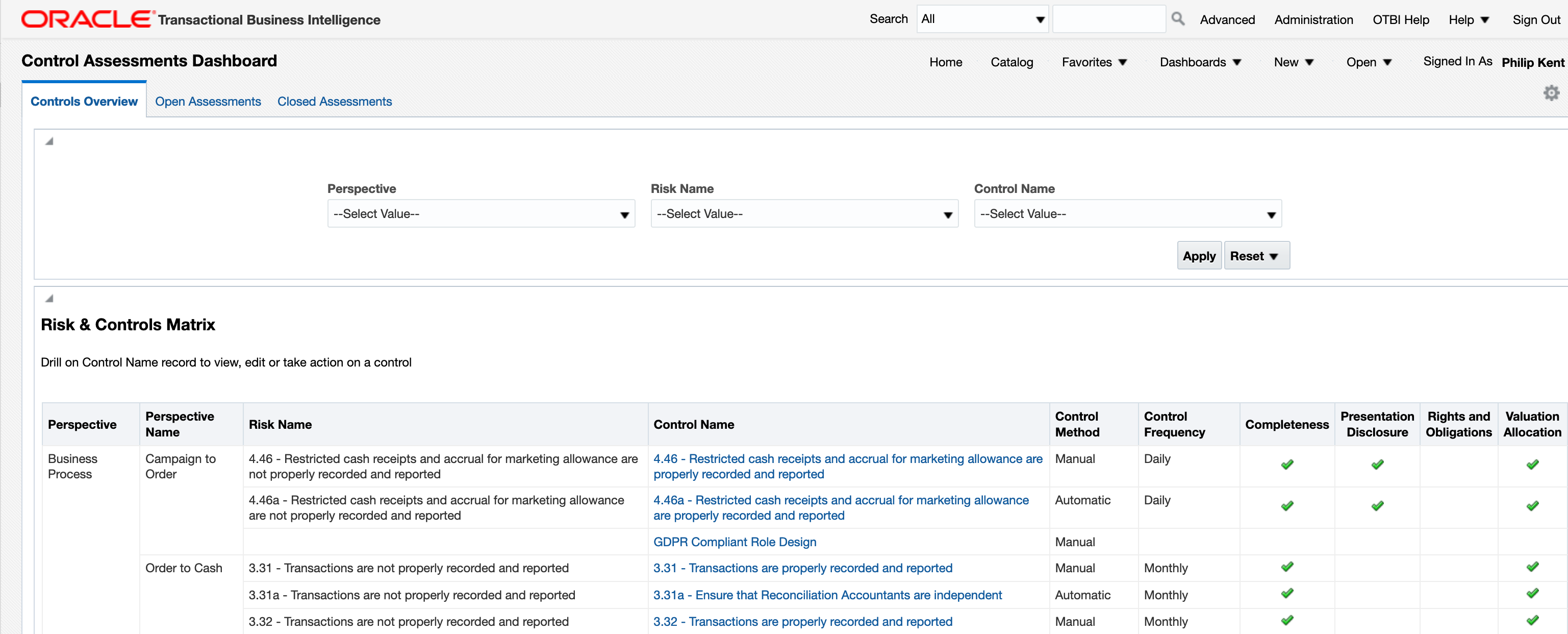 Otbi Dashboard To Monitor Assessments — Cloud Customer Connect